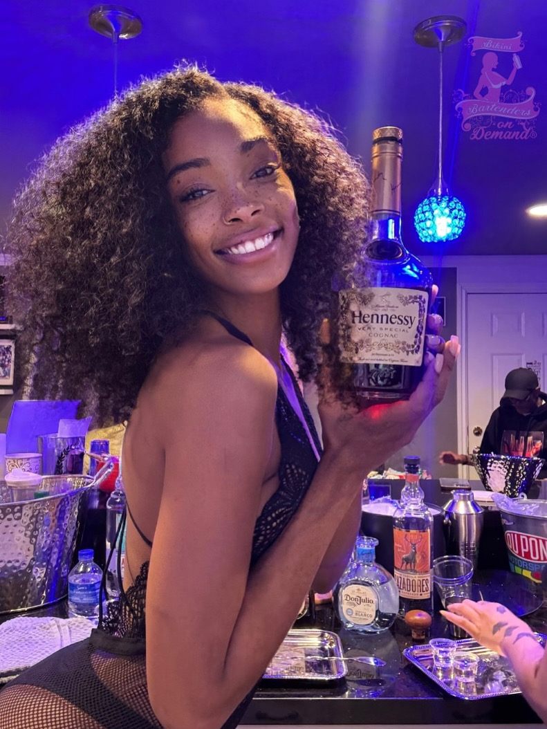 Diamond Brings That Henny Heat to LA 🍾🔥 - Bikini Bartenders On Demand